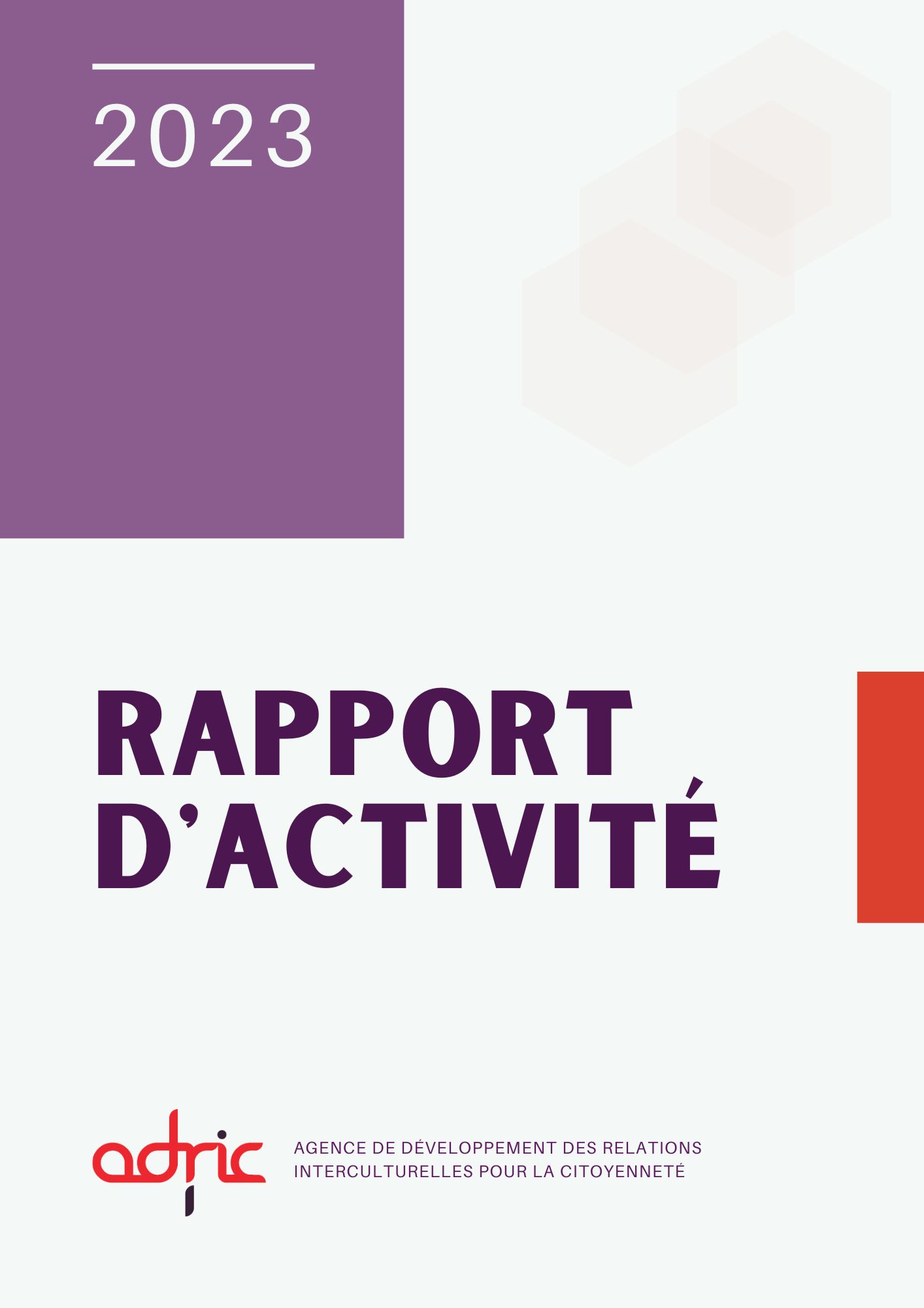Rapport d'activité 2023 - Adric